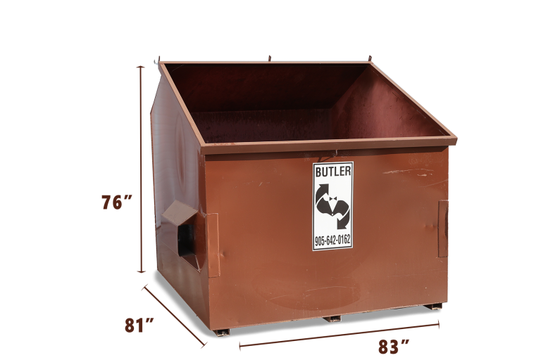 8-Yard Slanted Dumpster - Butler Disposal and Recycling